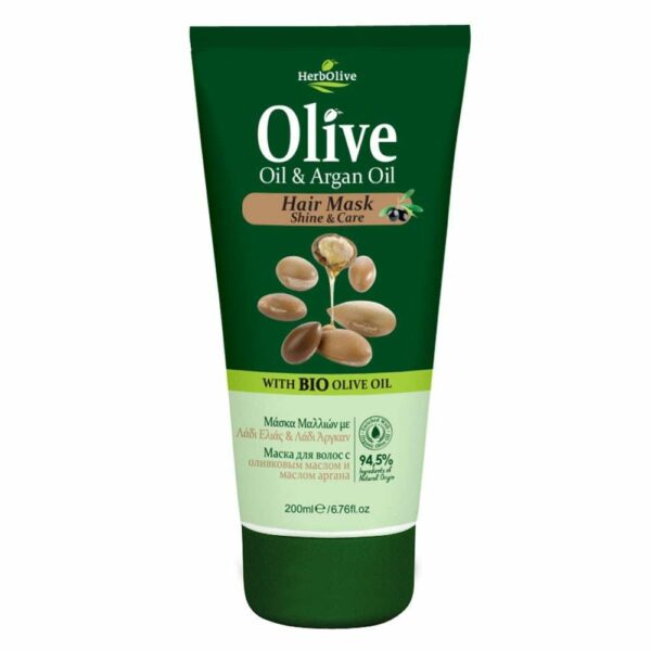HERBOLIVE Haarmaske Arganöl und Olivenöl 200 ml › Herbolive - Shop